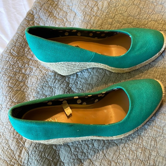 Merona | Shoes | Green Espadrille Wedges | Poshmark